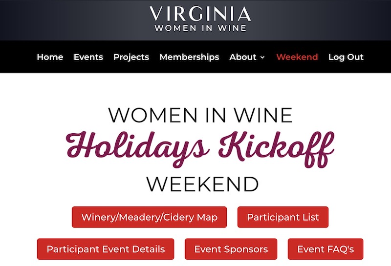 Interactive Winery Event Platform | Women in Wine Weekend Case Study ...