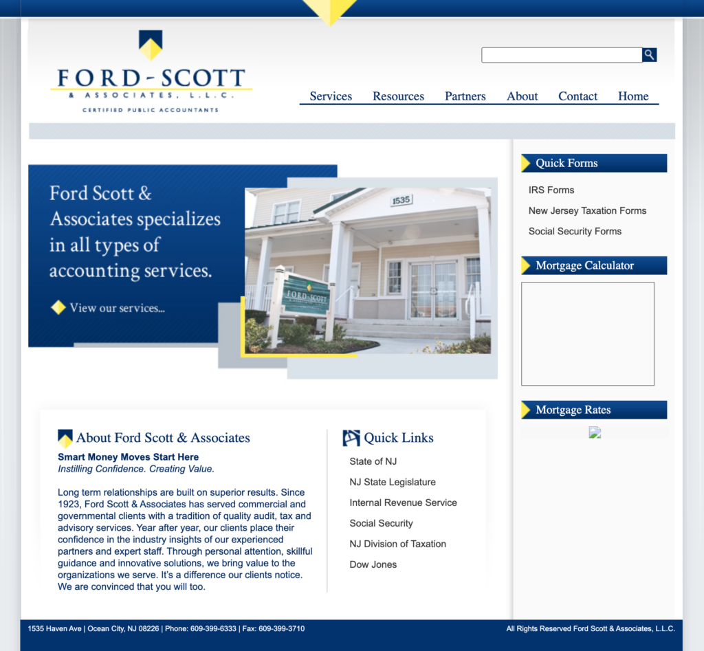 Accounting Firm Website Redesign: Ford Scott & Associates